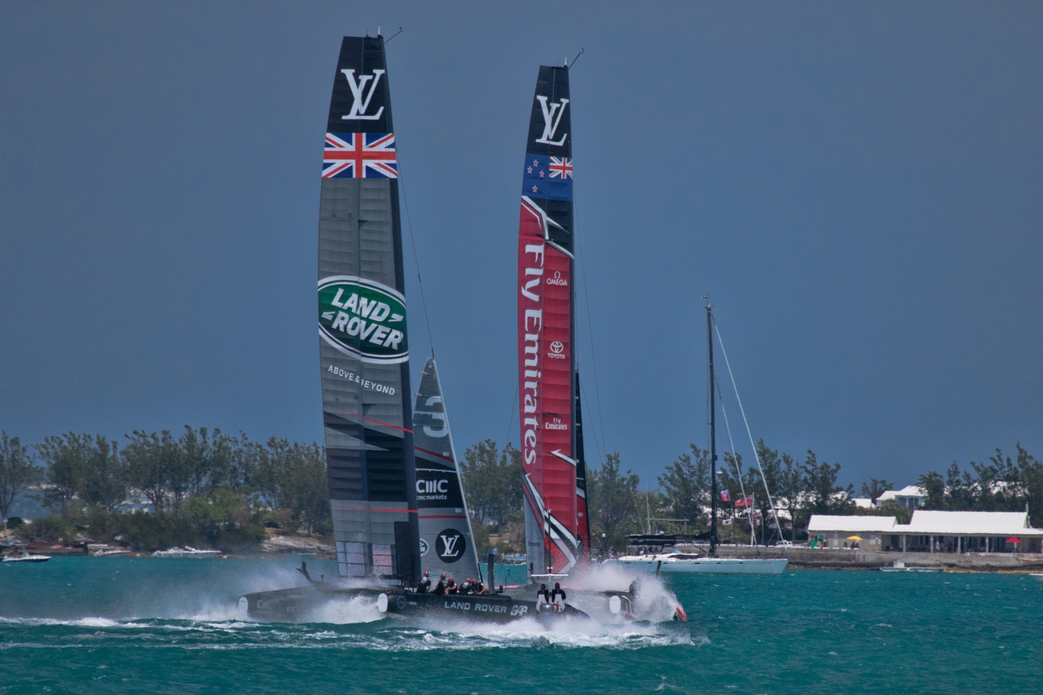America's Cup 35-Challenger Playoff - Cayard Sailing